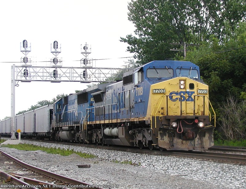 CSX 7703 K601 2:35 P.M.